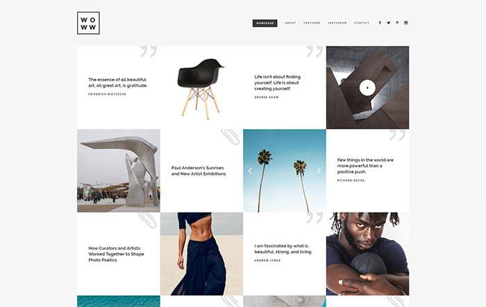 Blog Website Design - Woww